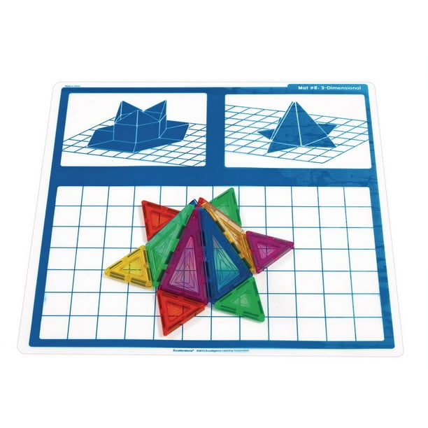 Excellerations? STEM Magnetic Shapes Engineering Mats - Set of 10 ...