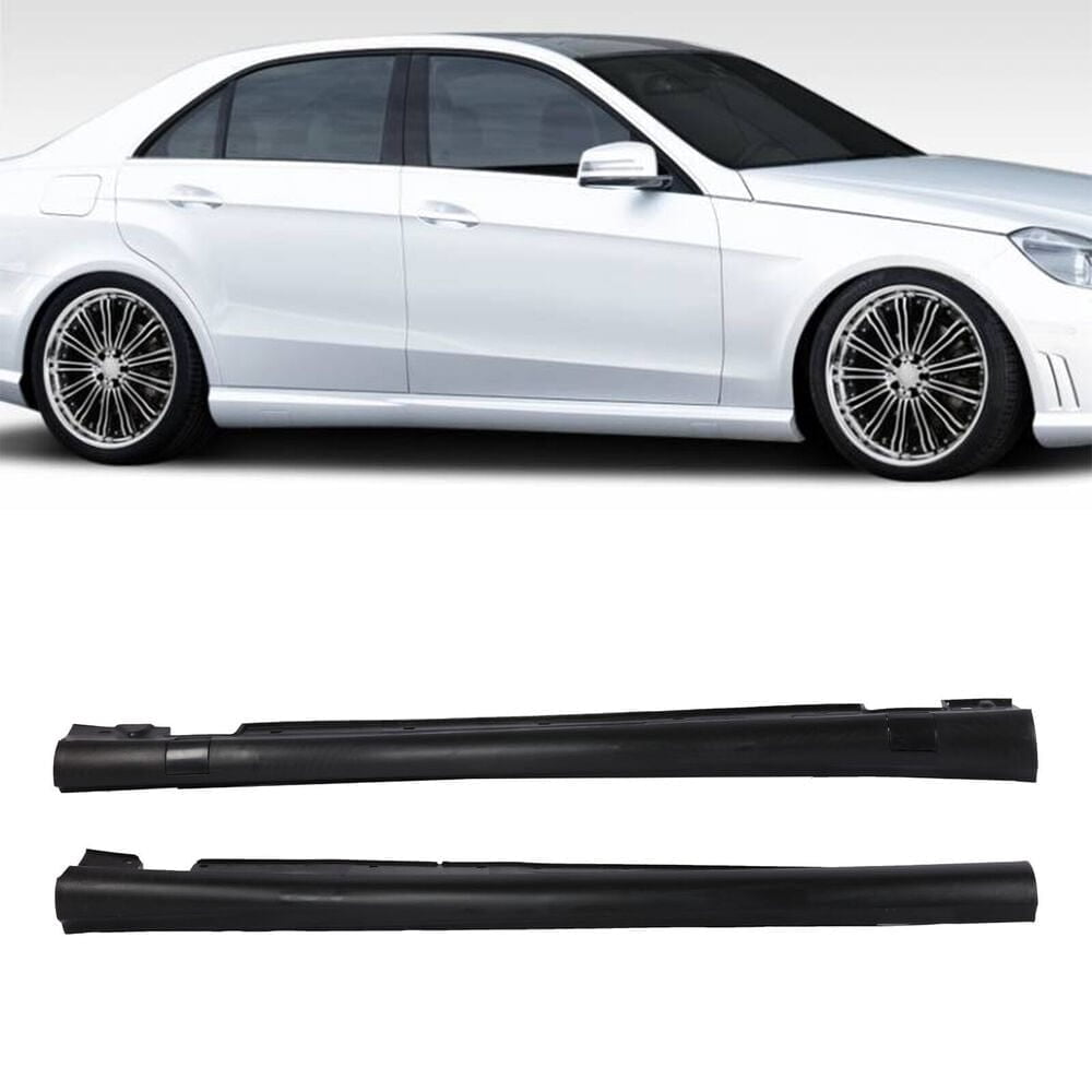 83.4'' Side Skirt Rocker Panel Splitter For Mercedes Benz W211 W212 ...