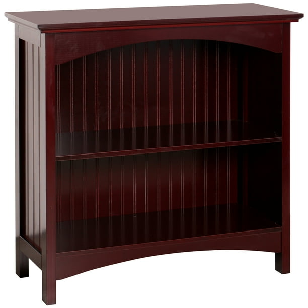 eHemco 2 Tier Storage Shelf Bookcase with 2 Arched Supports, 29 Inches ...