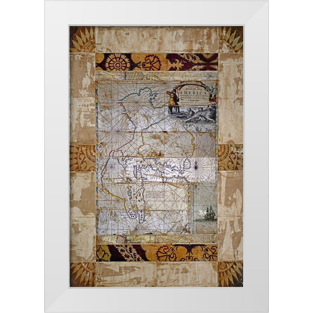 Hafod, Danielle 23x32 White Modern Wood Framed Museum Art Print Titled - Earth Study Guide 2 ...