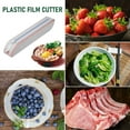 Plastic Wrap Dispenser with Cutter, Aluminum Foil and Cling Film Holder ...