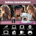 Android 12 Smart Projector with 8'' Touch Tablet Compatibility, Dual ...