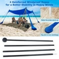 2Pcs Gardening Shelter Tarps Poles Adjustable Iron Rod Light Weight ...
