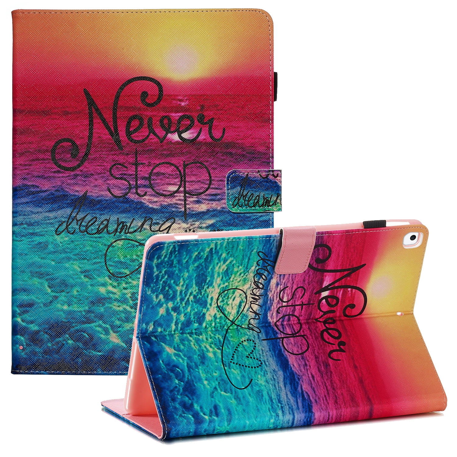iPad 10.2" Case Wallet, iPad 7th Gen Case Cover, Allytech Slim Fit PU ...