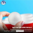MT Products White Foam Balls 1.5" Polystyrene Balls Arts & Crafts - Pack of 50 - Walmart.com