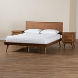 Baxton Studio Melora Mid-Century Modern Walnut Brown Finished Wood and ...