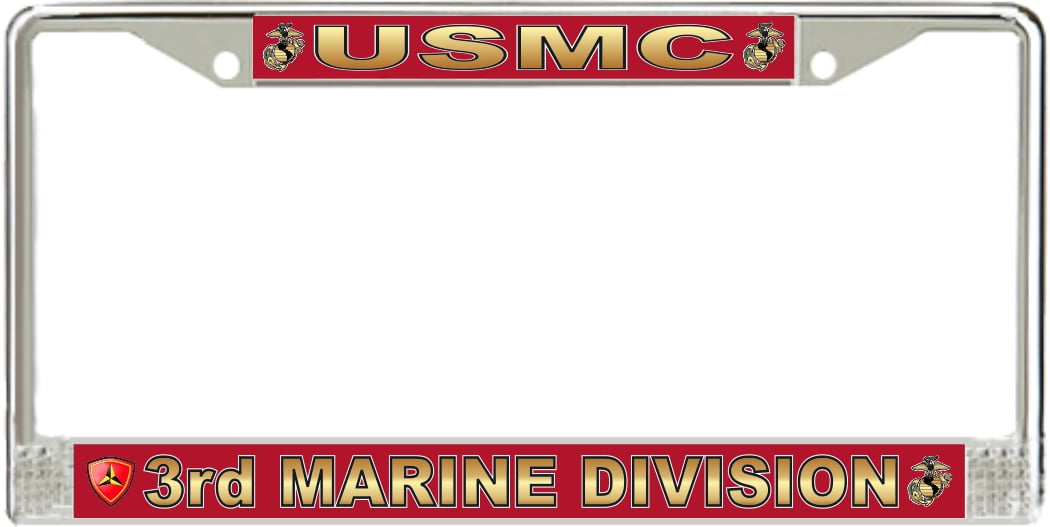3rd Marine Division License Plate Frame - Walmart.com