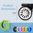 10 count Luggage Wheel Covers Silent Suitcase Protector for Luggage or ...