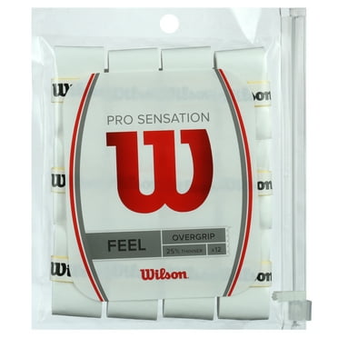 Wilson Pro Perforated Tennis Racket Overgrip, White - 12 Pack - Walmart.com
