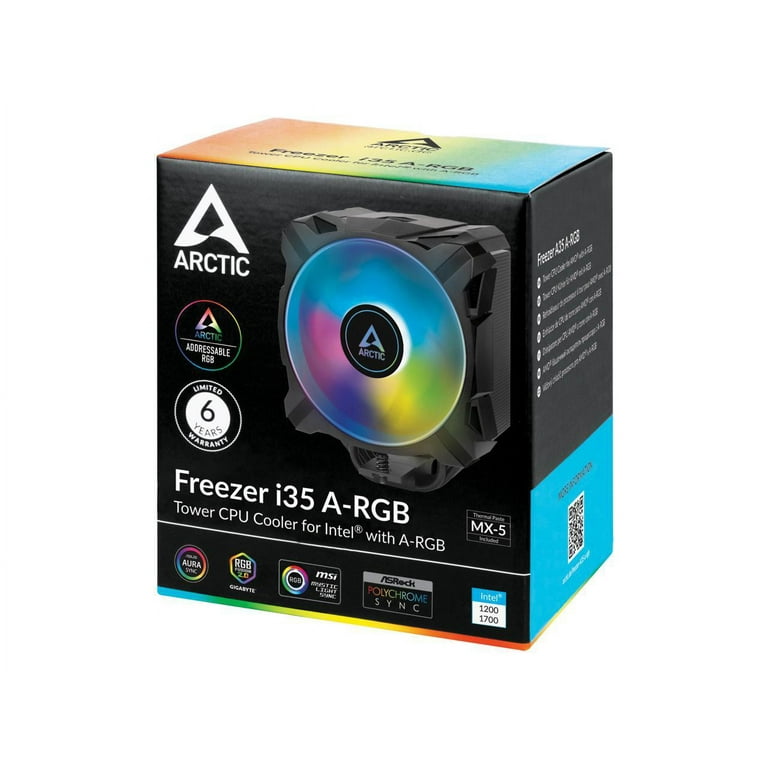 RGB CPU Cooler ARCTIC Freezer I35 – Single Tower, Intel LGA1700/1200 ...