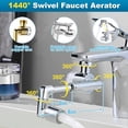 1440º Sink Water Filter Faucet Extender Telescopic, Splash-proof Sink ...