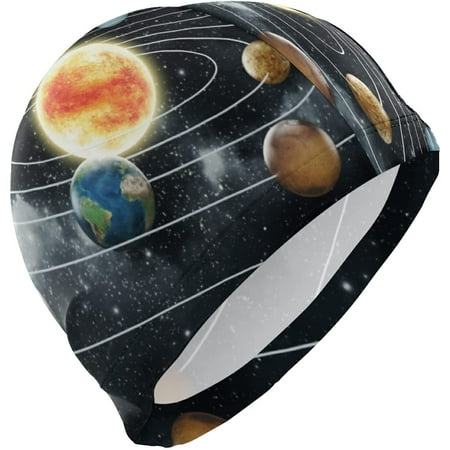 Swimming Cap Universe Solar System Galaxy Planets Earth Unisex Adult ...