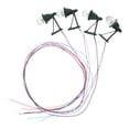 Masteelf 4PCS Miniature Wall Light Garden Lamps Models Wall Lamp Models ...
