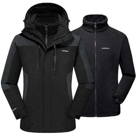 Women's 3-in-1 Ski Jacket Waterproof Snowboard Fleece Inner with ...