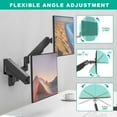 Dual Monitor Wall Mount, Double Monitor Wall Stand for Two 17-32 inch ...