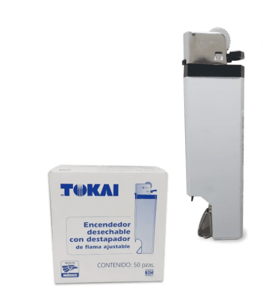 Tokai Encendedor Blanco Con Destapador Caja Con 50 Piezas Tokai ...