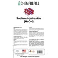 Chemfulfill Sodium Hydroxide - NaOH Flakes (Lye) (5 Pounds (5 lbs ...