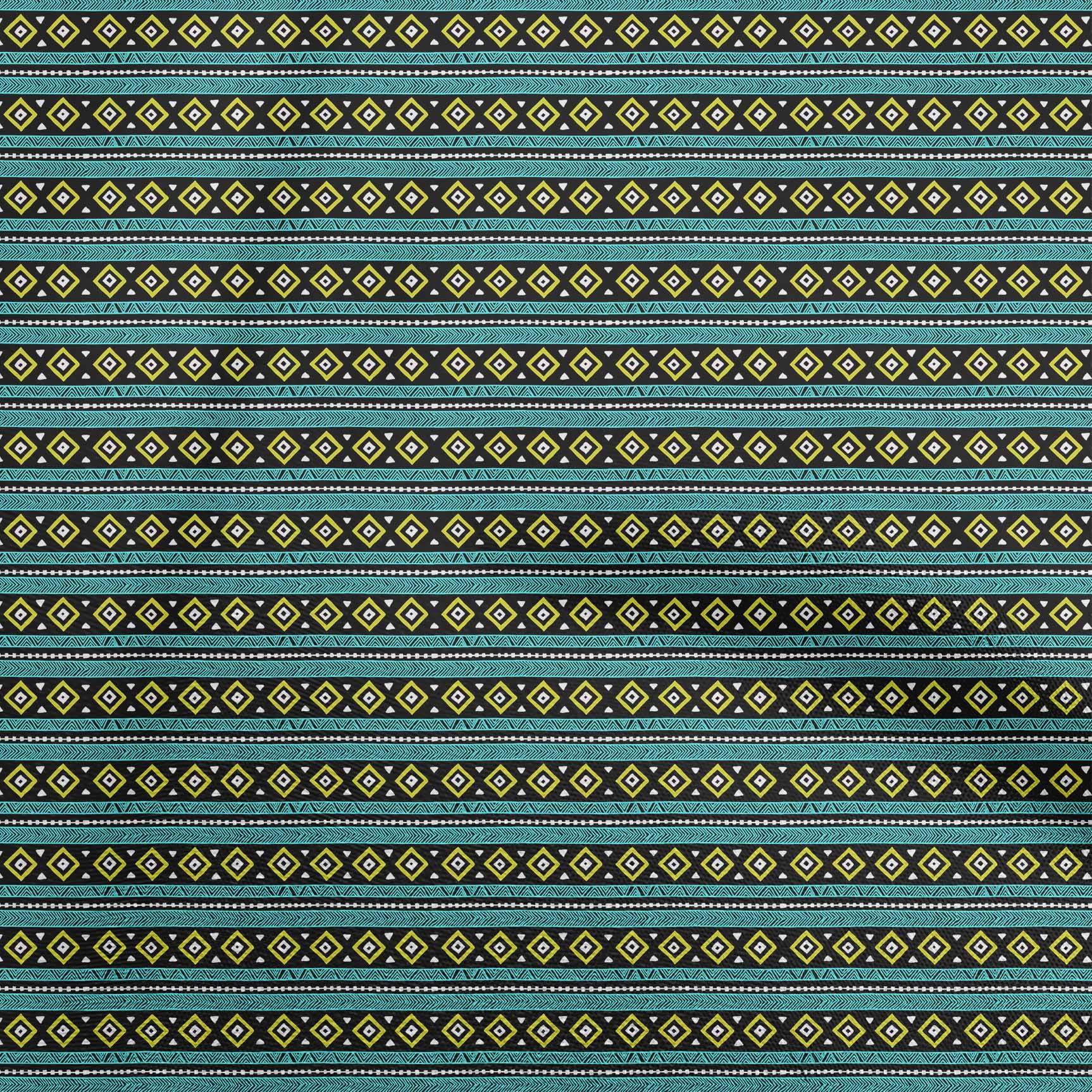 oneOone Cotton Poplin Black Fabric Tribal Sewing Material Print Fabric ...
