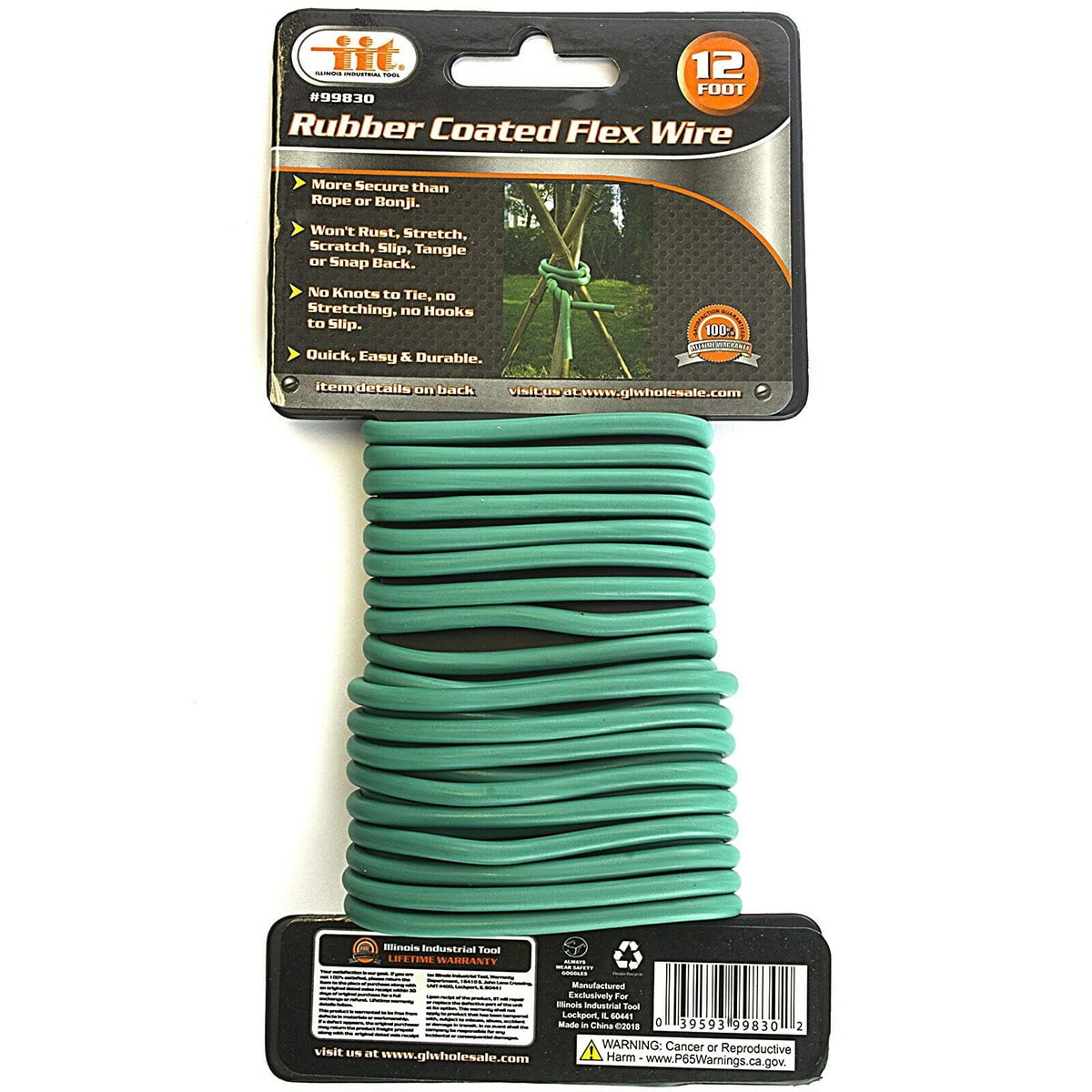Buy IIT 12ft Rubber Coated Flex Wire, Bundle Tie Organizer for Branches ...