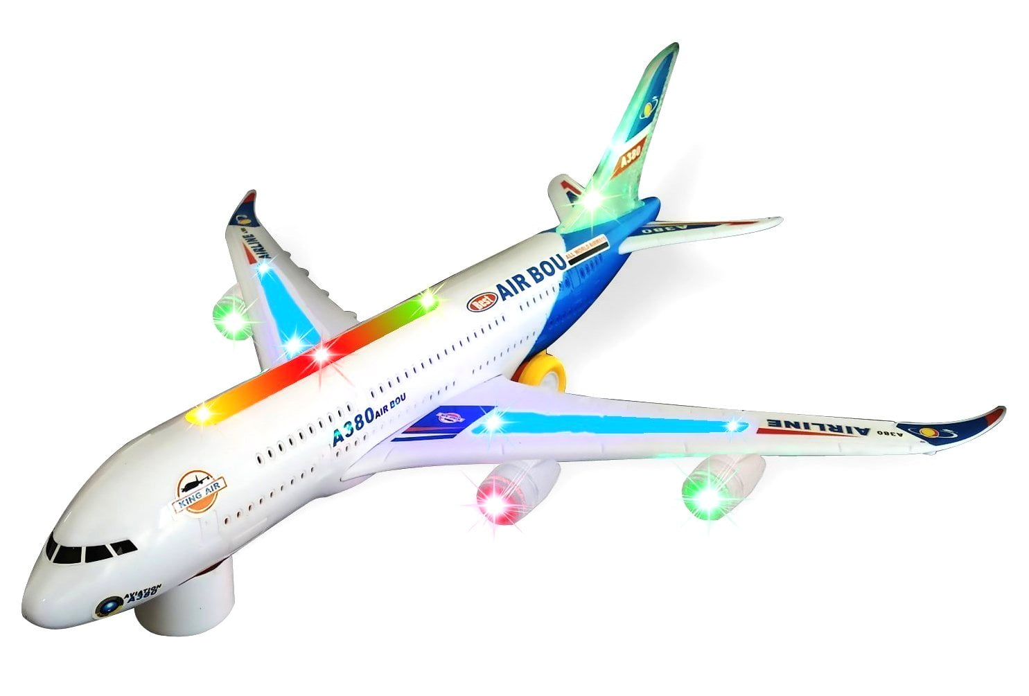 Aviator Action! Airbus Plane With Flashing Lights and Sounds - Blue ...