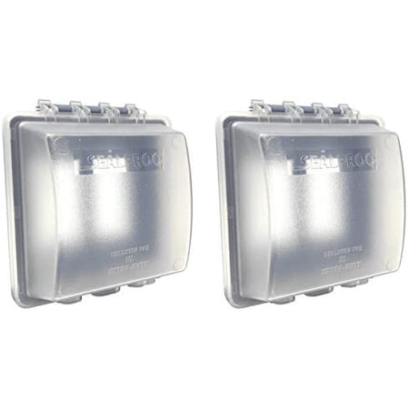 LZMY 2-Gang Weatherproof Lockable in Use Electrical Power Outlet Cover ...
