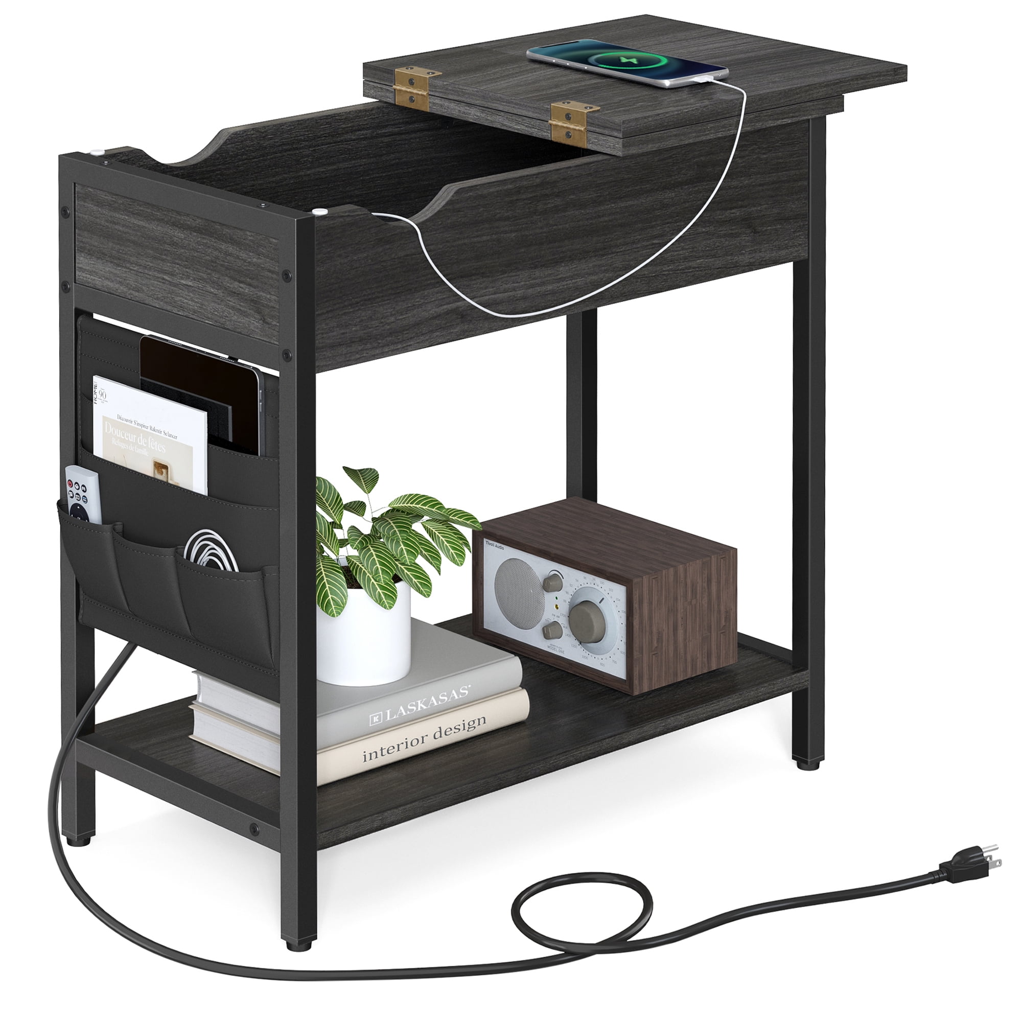 Click here for Vasagle Side Table With Usb Ports & Power Outlets... prices