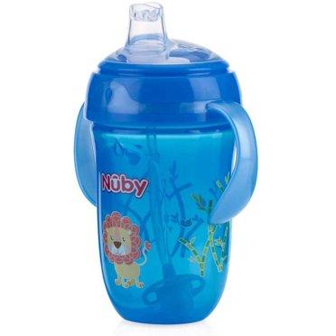 Nuby No-Spill 360 Weighted Straw GripN’Sip Cup Gray - Walmart.com