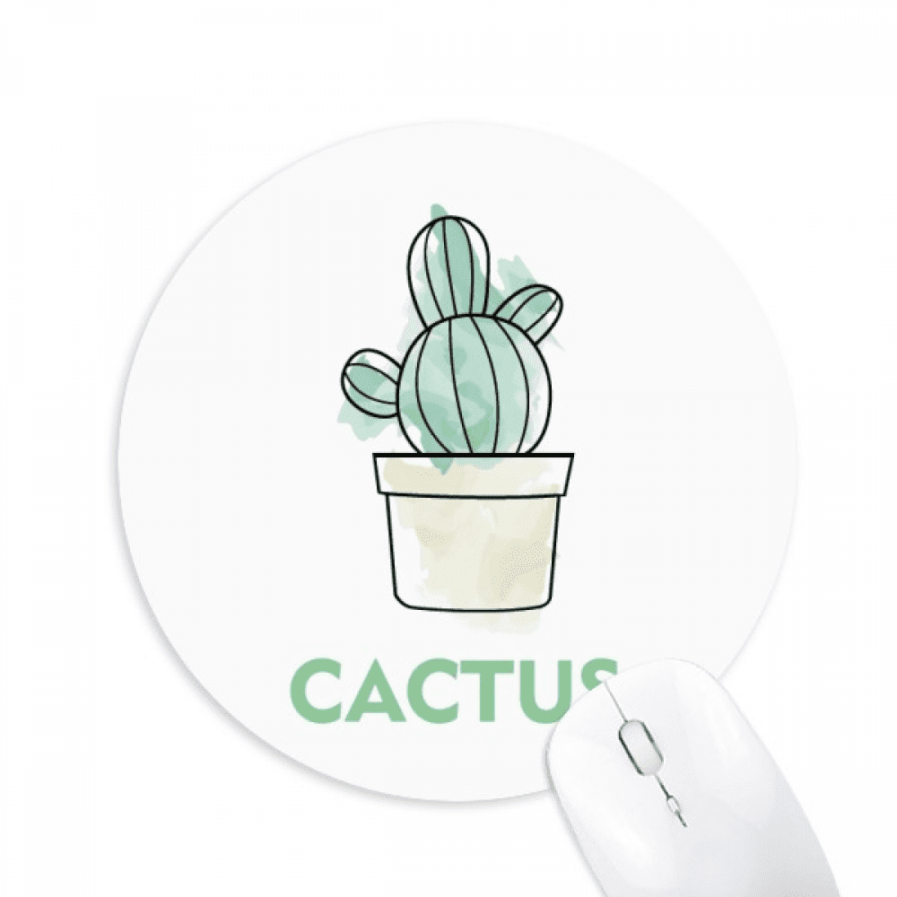 Watercolor Cactus Succulents Potted Mouse Pad Comfortable Game Office ...