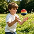 12pc Rainbow Multicolored Crochet Striped Geometric Pattern Ball Foot ...