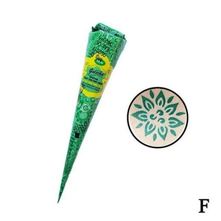 Huacreate Natural Indian Henna Tattoo Ink Black Mehndi Paste Cones ...