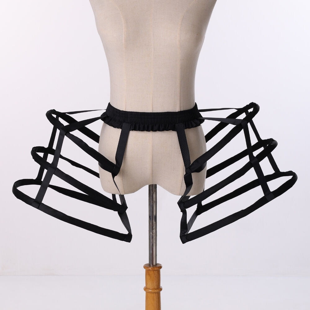Victorian Women Double Pannier Crinoline Cage hoop bustle Cage ...