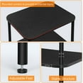 3-Tier End Table Round Edge Nightstand Side Table, Black - Walmart.com