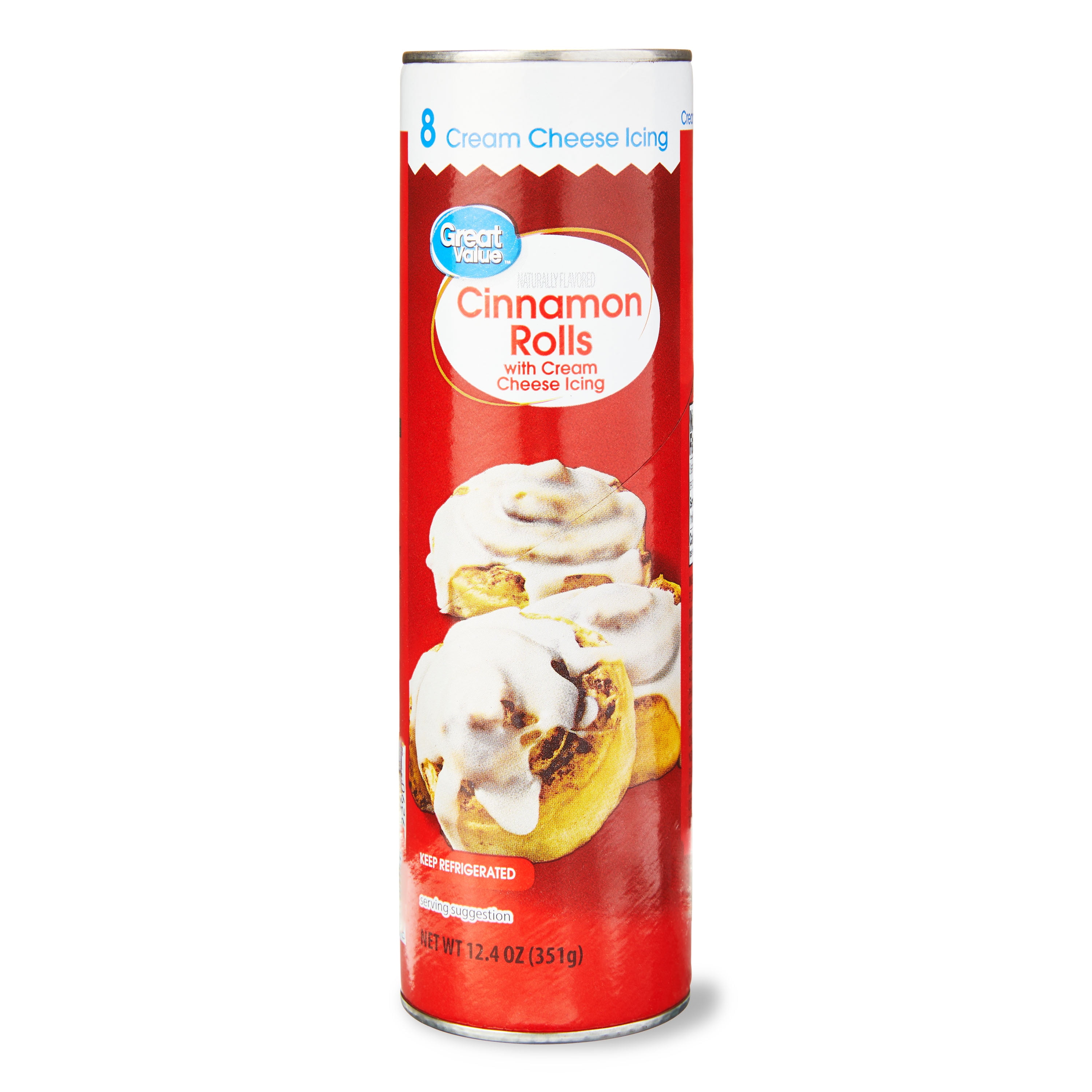 Great Value Cinnamon Rolls with Cream Cheese Icing, 8 Count - Walmart.com