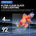 Nano Desktop Betta Aquarium 2.7 Gallon Glass Fish Tank Set, Hidden ...