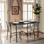 Vancouver rectangular round corner dining table with 17 in self storage ...