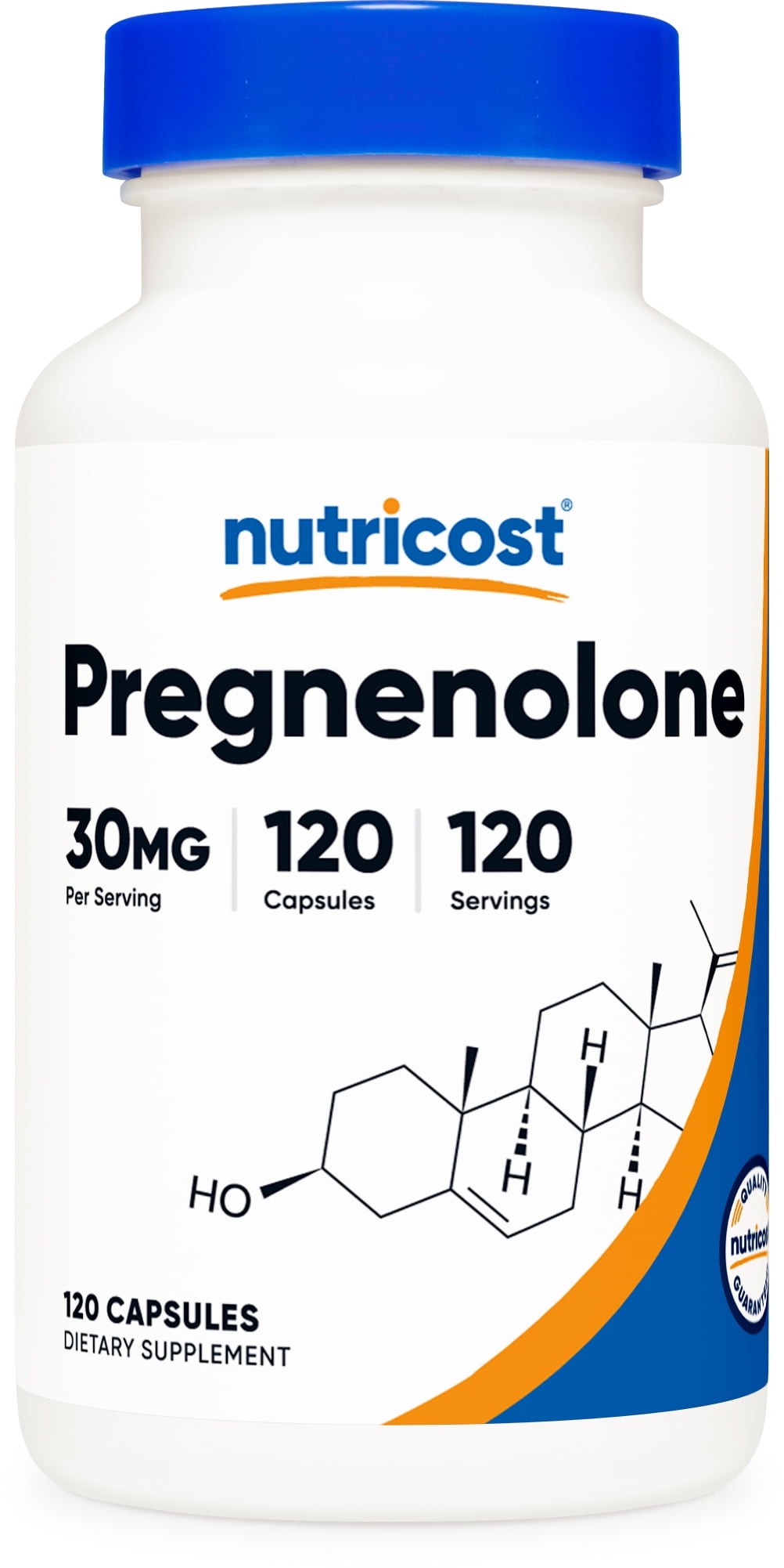 Nutricost Pregnenolone 30mg, 120 Capsules - Non-GMO, Gluten Free ...