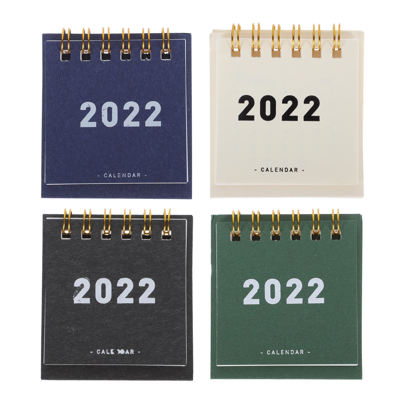 4Pcs Mini Desk 2022 Calendar Regular Simple Basic Decor Portable ...