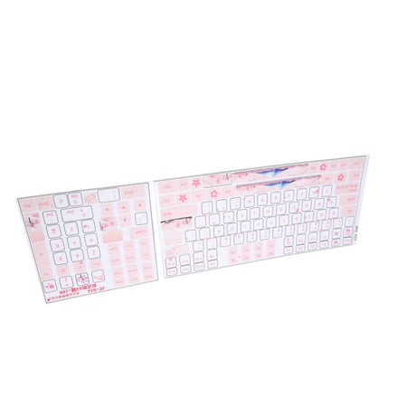 Keyboard Stickers, Clear Beautiful Pattern Frosted PVC Material Keycaps ...
