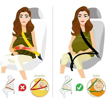 Pregnant Car Seat Belt Adjuster Safety Pregnant Car Seat for Maternity Moms Belly Pregnancy Seat ...