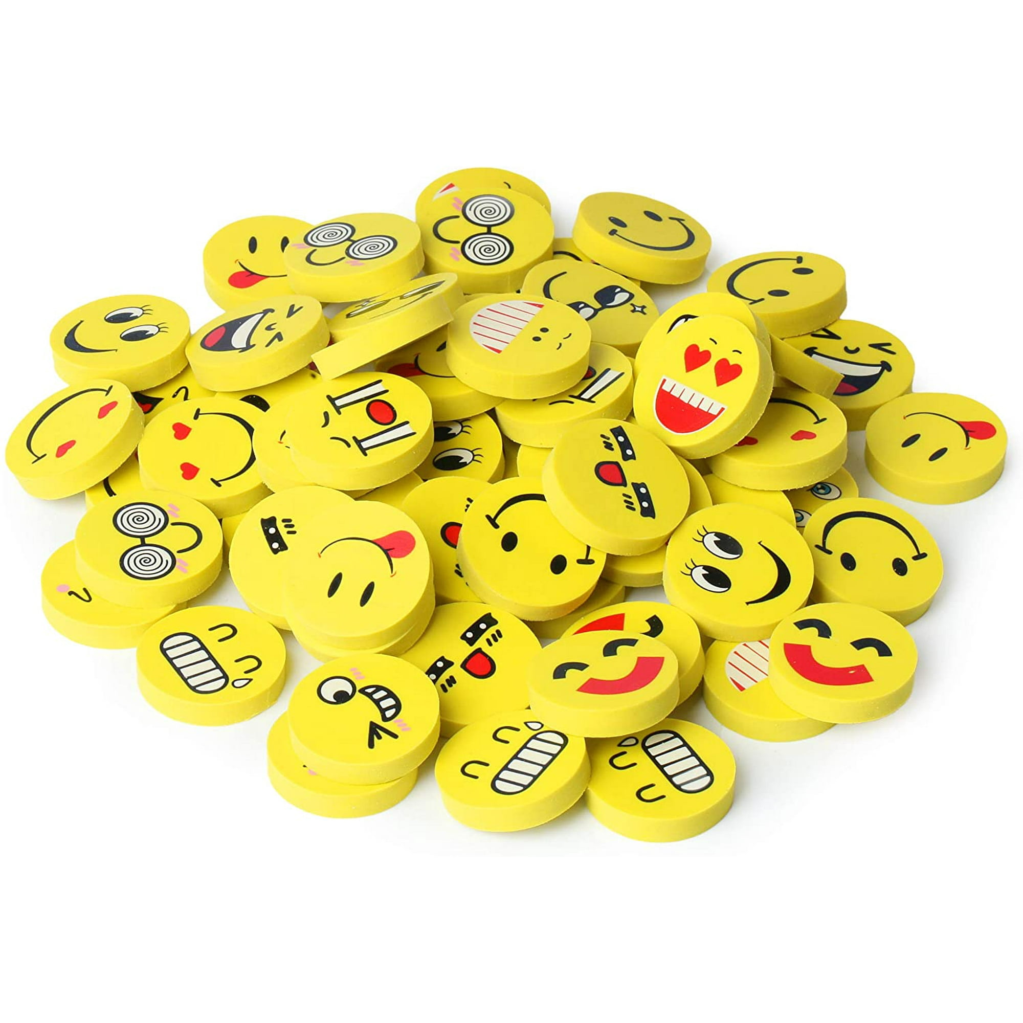 Click here for Wekity Saytay Erasers  Pack Of 64  Emoji Eraser  P... prices