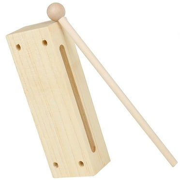 Solid Wood Rhythm Block Wood Block With Mallet Musical Percussion ...