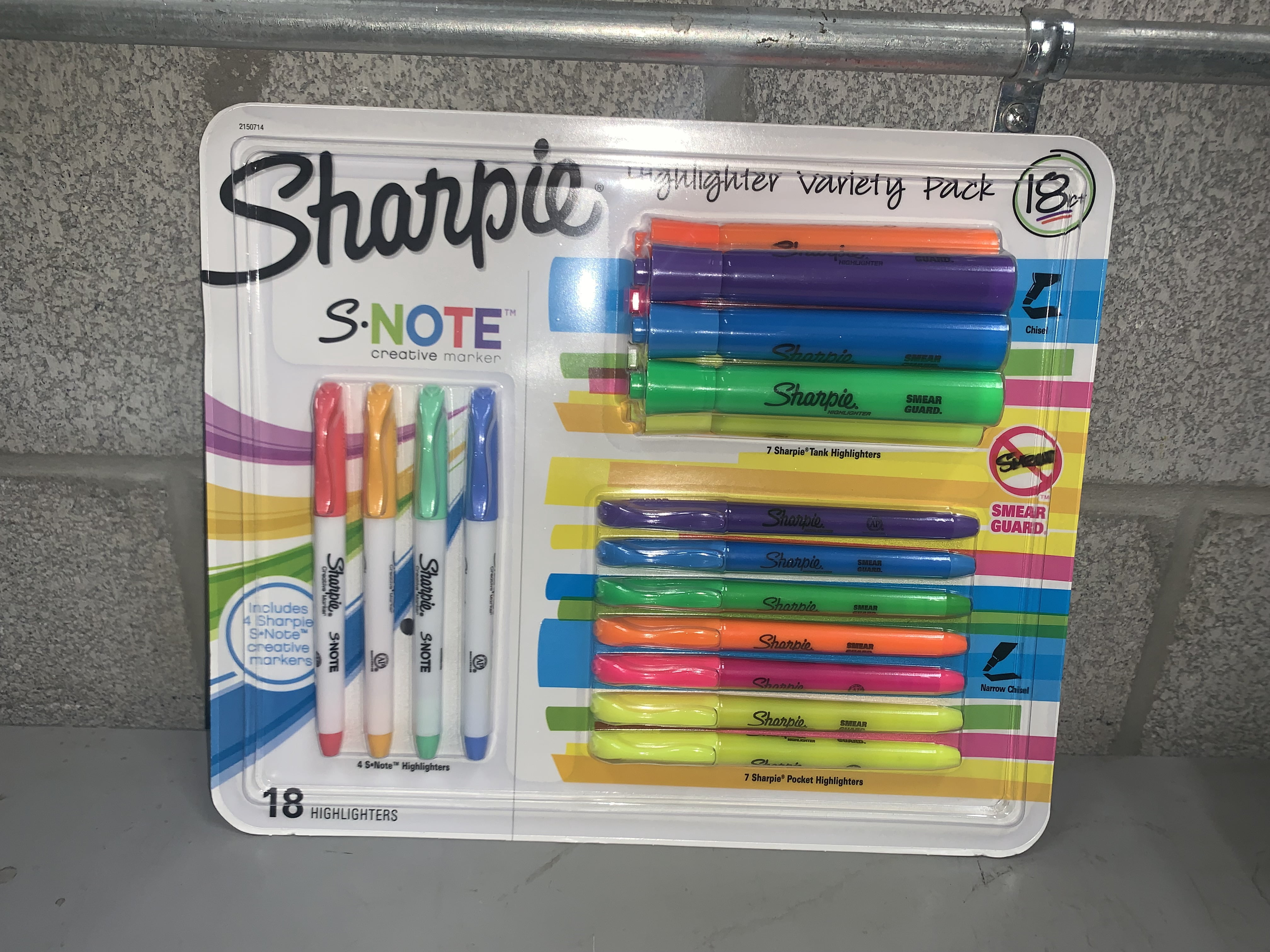 Sharpie Highlighter Variety Pack 18 Count Tank Pocket and S-Note ...