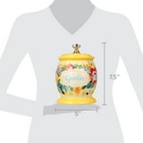 The Pioneer Woman Sweet Romance Ceramic Garlic Keeper, Yellow, Floral ...