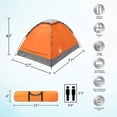 2 Person Camping Tent with Rain Fly and Carrying Bag – Lightweight ...