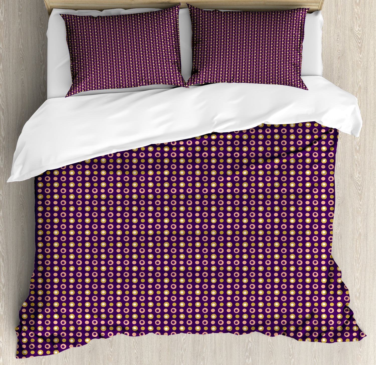 Abstract Duvet Cover Set King Size, Continuing Pattern of Round ...