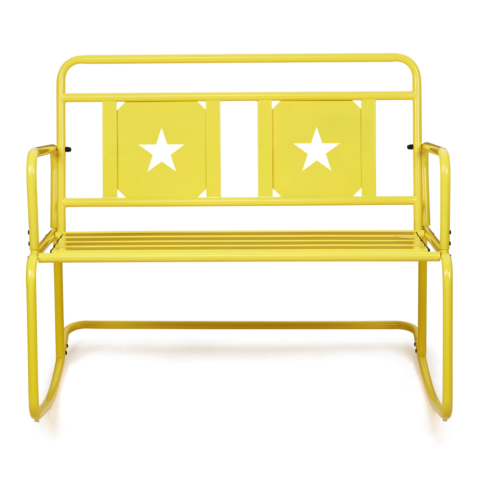 2 Person Patio Rocking Chair,Garden Rocking Loveseat Chair,Outdoor ...