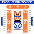 Sorano Safety Full Body Construction Fall Protection Harness Kit with ...