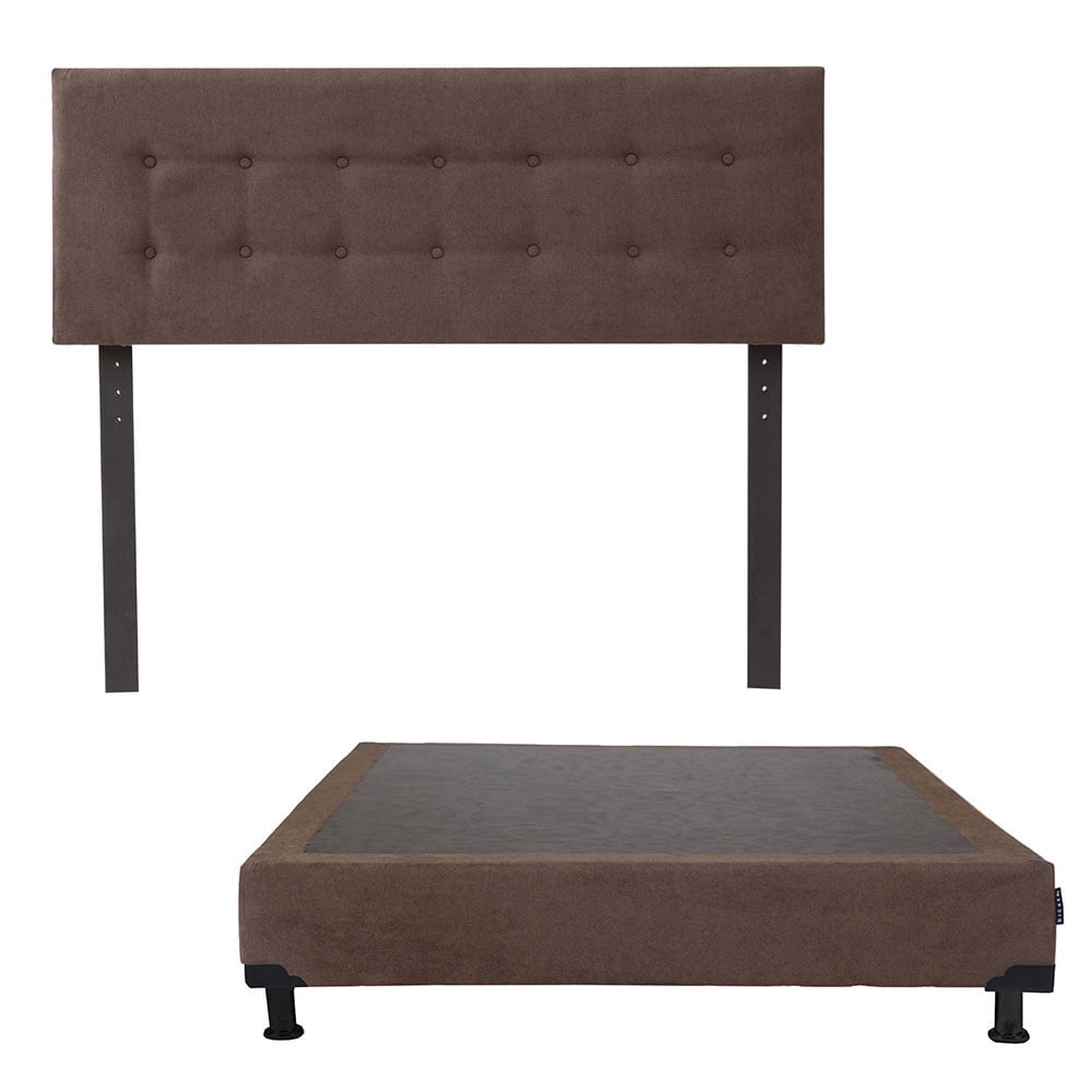 Box Base Cama Queen Size + Cabecera Bilbao Chocolate Dicasa Bilbao ...