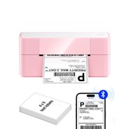 MUNBYN 4x6 Shipping Label Printer, Pink Thermal USB Label Printer Maker ...