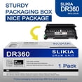 1-Pack Black DR360 Drum Unit: Compatible DR360 DR-360 Replacement for ...